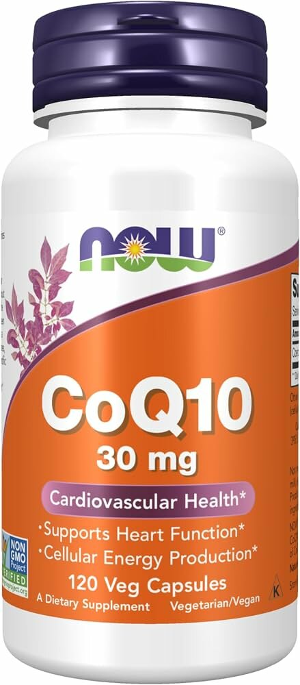 NOW CoQ10 30 mg 120 veg capsules (коэнзим)
