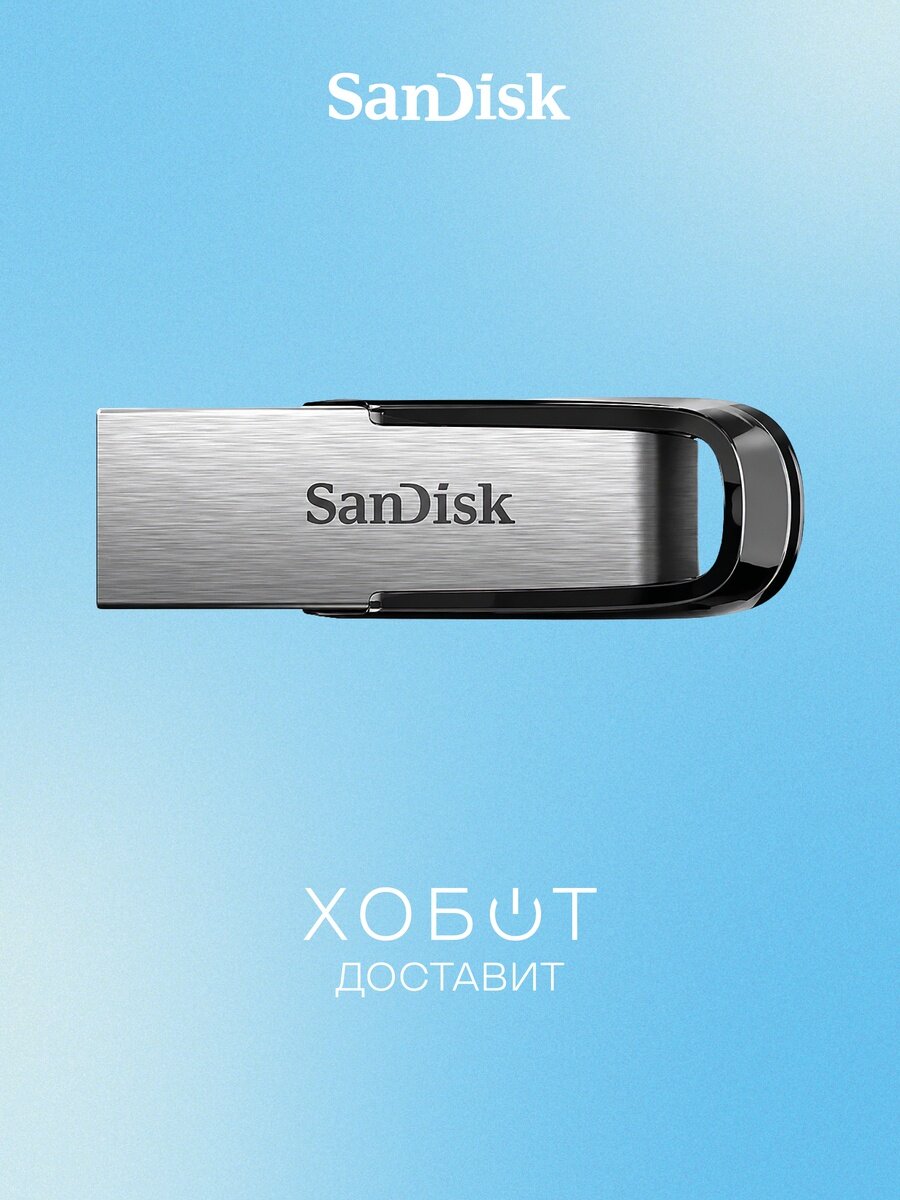 USB Flash Drive SanDisk 1Tb Ultra Flair (SDCZ73-1T00-G46) серебристо-черный