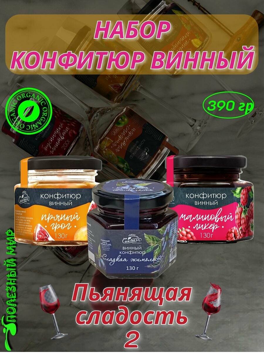Подарочный набор винный конфитюр Пьянящая сладость 2