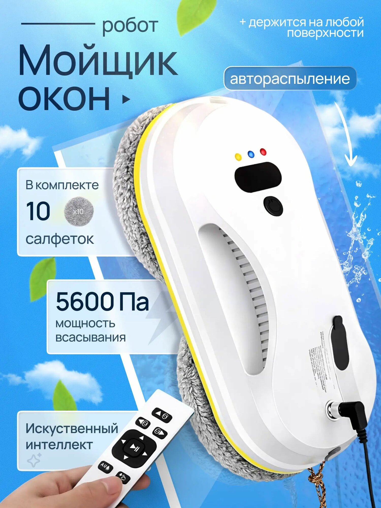 Робот для мойки окон HCR-09 / робот мойщик окон с автоматическим распылением-yw