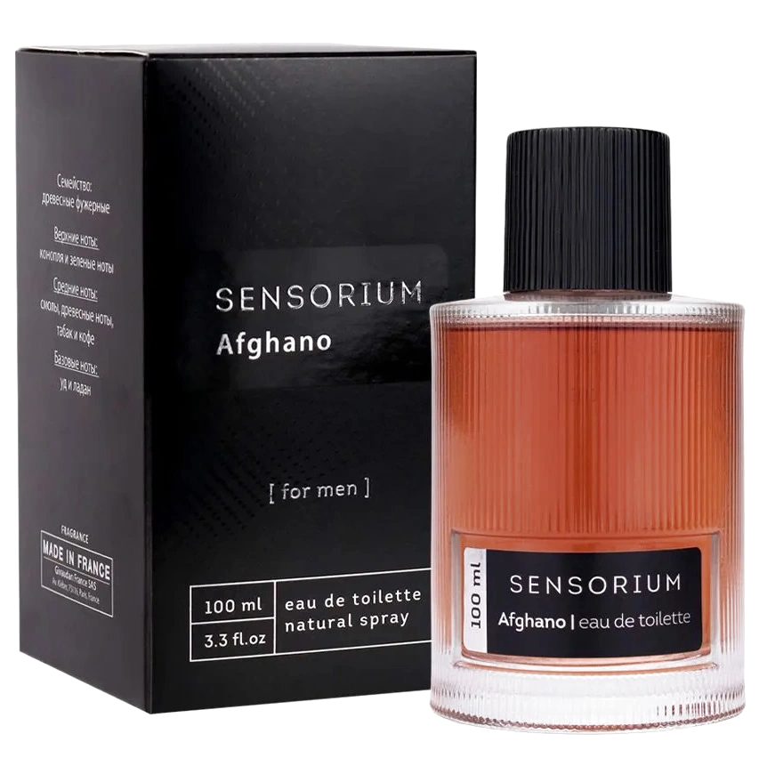 Мужской одеколон Delta Parfum Sensorium Afghano 100 мл / Дельта парфюм Сенсориум Афгано