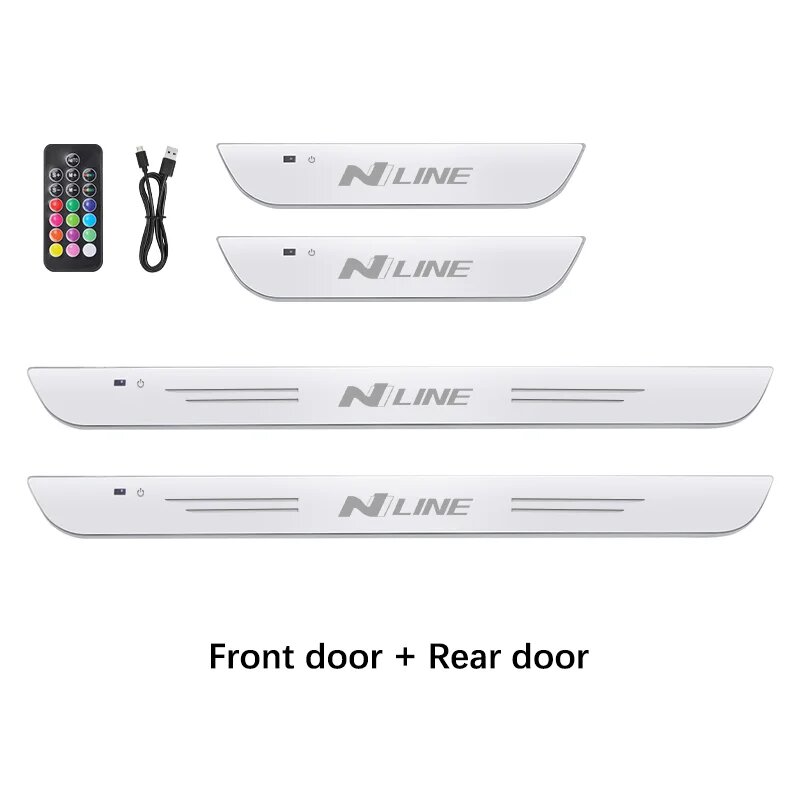 Автомобильный светодиодный беспроводной порог для Hyundai N i20 i30 i40 ix25 4PCS Front and Rear