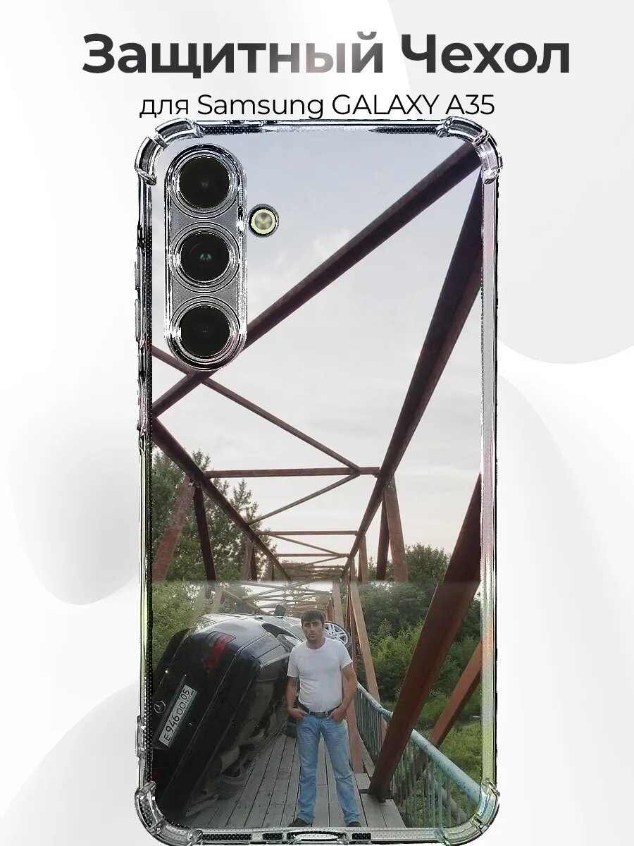 Чехол Samsung A35 Mercedes ML W163 на боку
