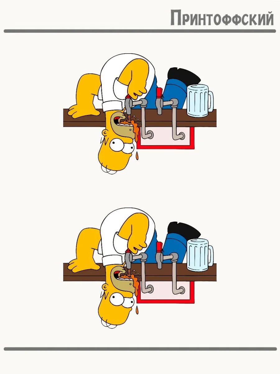 Термонаклейка гомер simpsons