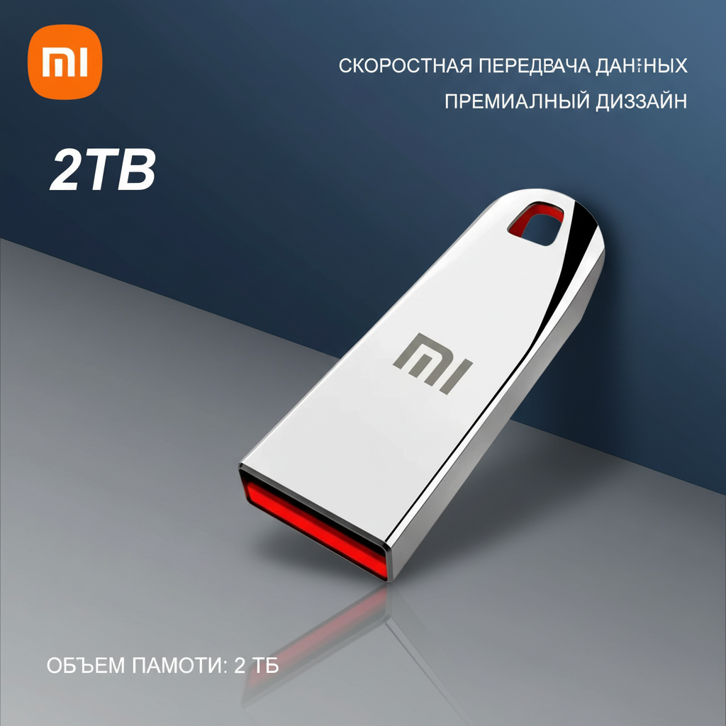 None | Скоростной флеш накопитель 1ТБ для смартфона и ПК USB 3.0