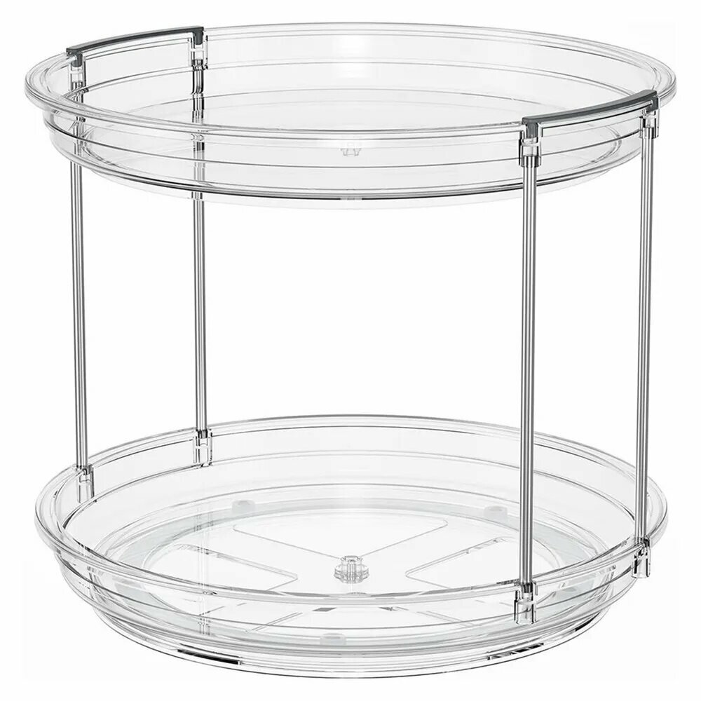 Двухъярусная вращающаяся подставка для специй Lazy Susan, 9,25 дюймов (23 см), органайзер для кухни, шкафов и т. д.
