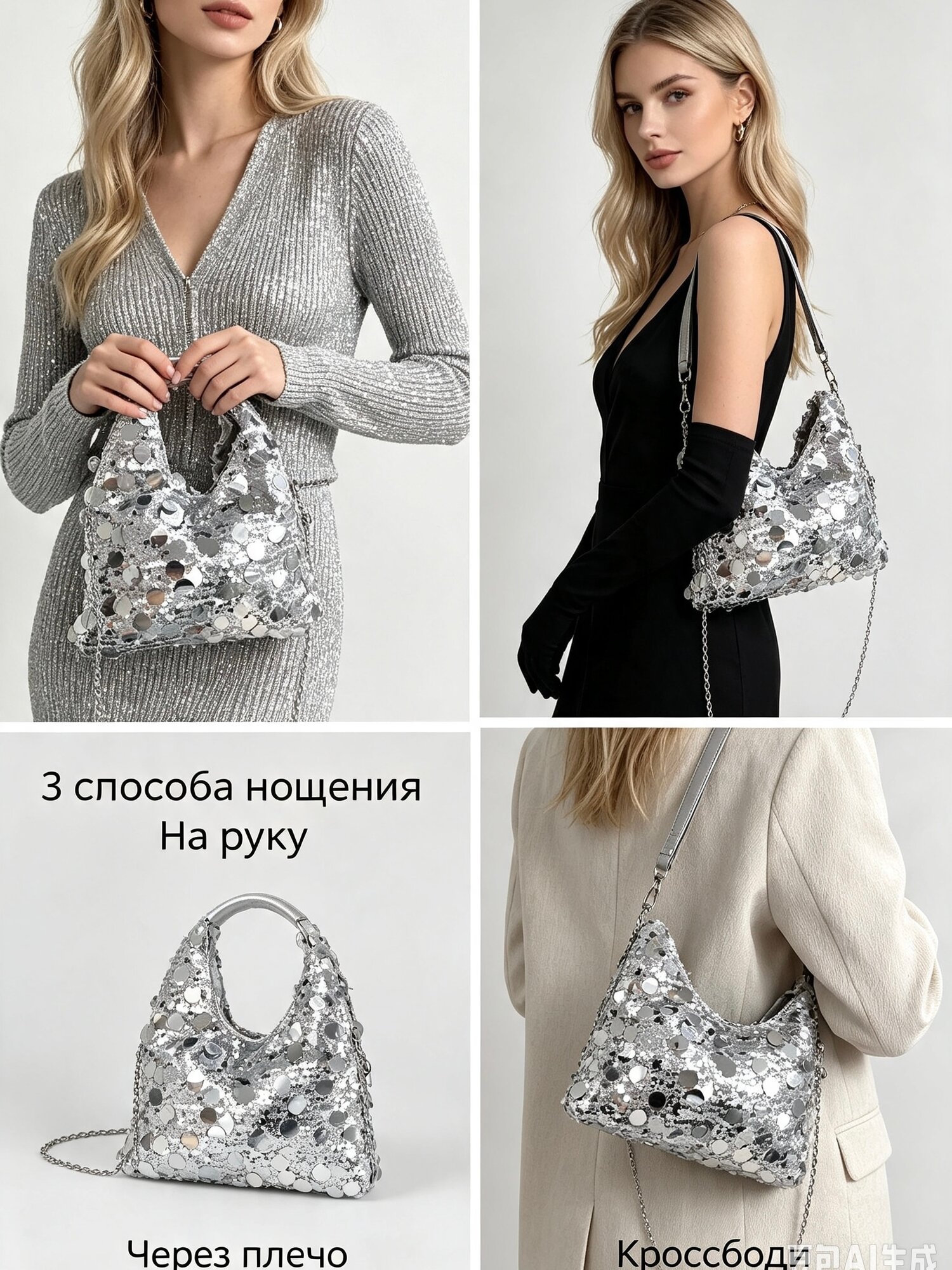 Сумка , кремовый — фото 1