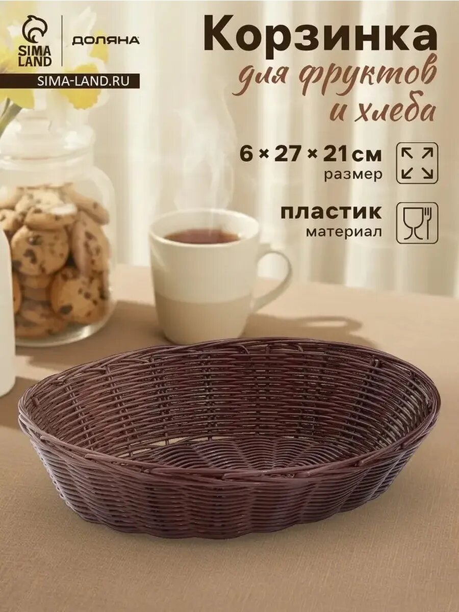 Стильная пластиковая корзинка для кухни