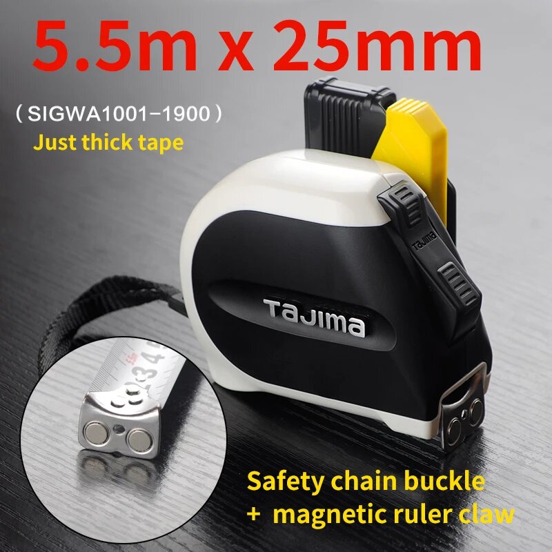 Tajima рулетка со стальной катушкой 3,5 м, 5 м, 5,5 м 5.5m 1001-1900