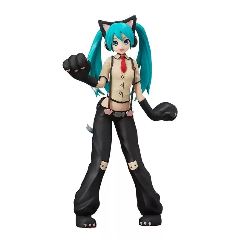 Оригинальная фигурка SEGA Hatsune Miku Project DIVA Cat Ver SPM, аниме-фигурка, модель-статуэтка, в наличии