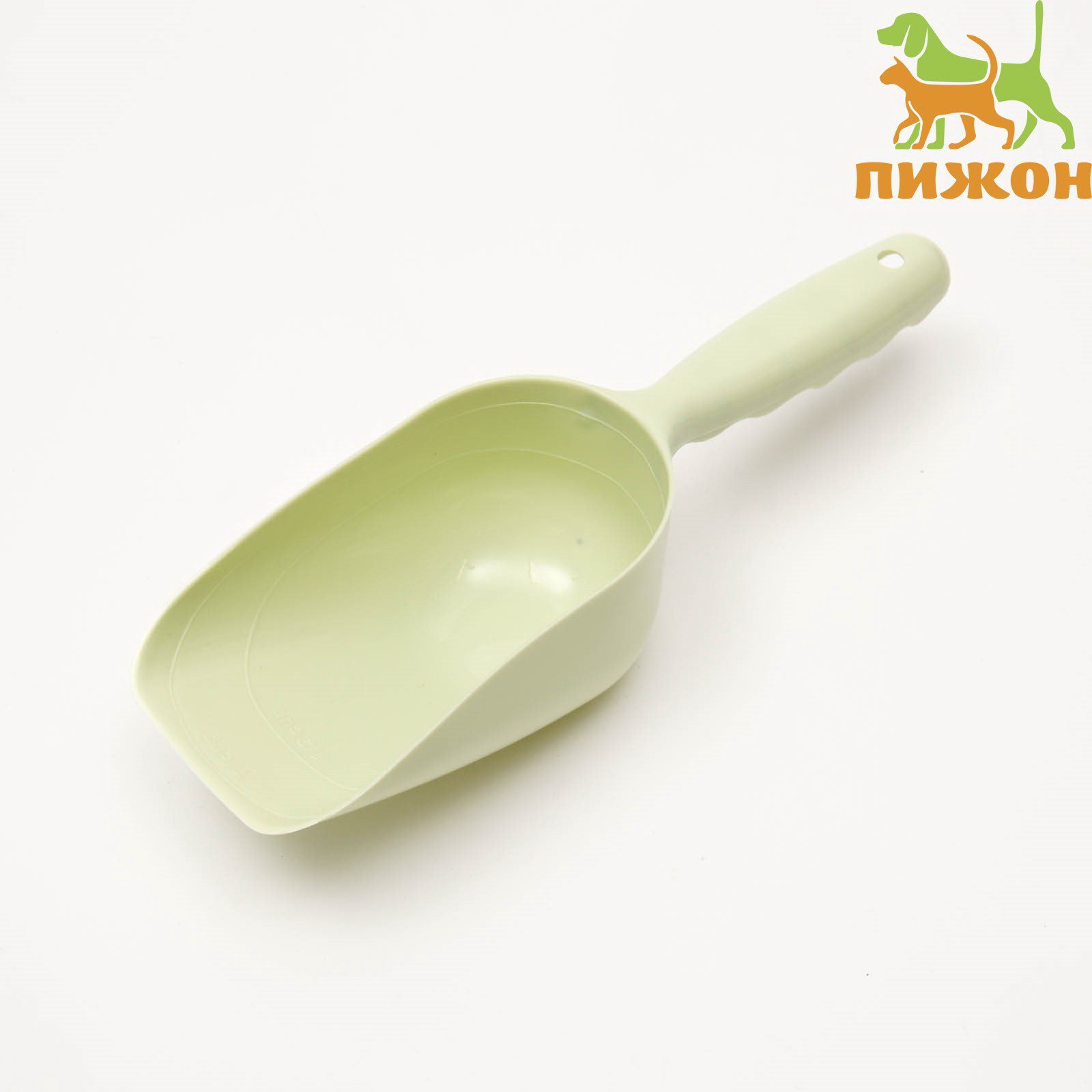 Совок мерный для корма, 24x8x6 см, зелёный, цвет: зелёный, вид: совок, 2 шт.