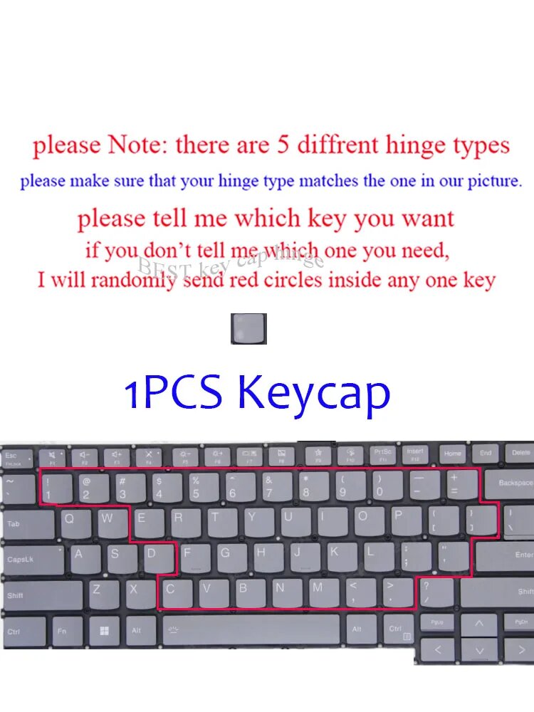 Петли для клавиш COMOLADO для Lenovo ThinkBook 14 G6+ IMH 14 G7 ARP IML 14 G8 IAL IRL IRH 1Pcs Key