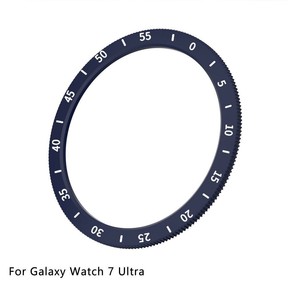 Кольцо для Samsung Galaxy Watch 7 Ultra, чёрное, с минутной шкалой