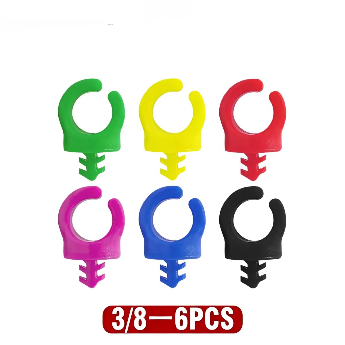Держатель кабелей INLPIE для камеры SDI HDMI 3-8 Mix color 6Pcs