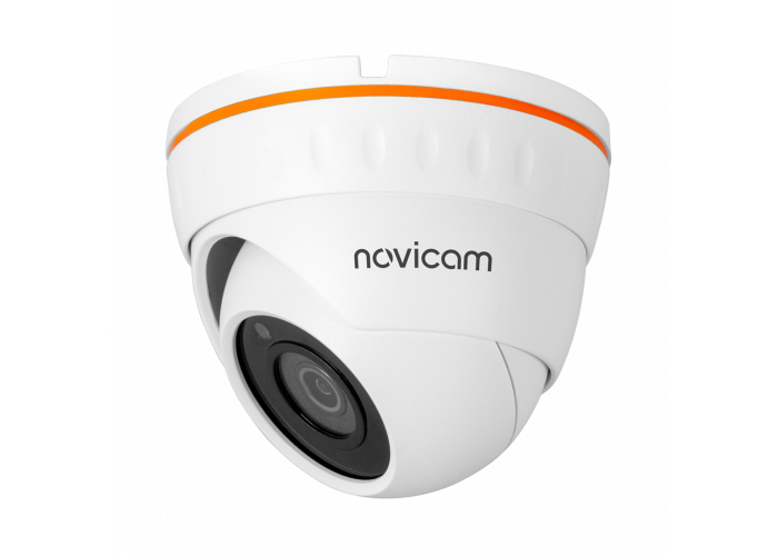 BASIC 52 Novicam v.1471 - IP видеокамера шар, матрица 1/2.8” CMOS матрица SONY Starvis, 5 Мп 25 к/с, объектив фиксированный 2.8 мм, уличная всепогодная IP67, ИК 20м, 0.01 люкс, DC 12В/PoE, аудиовход