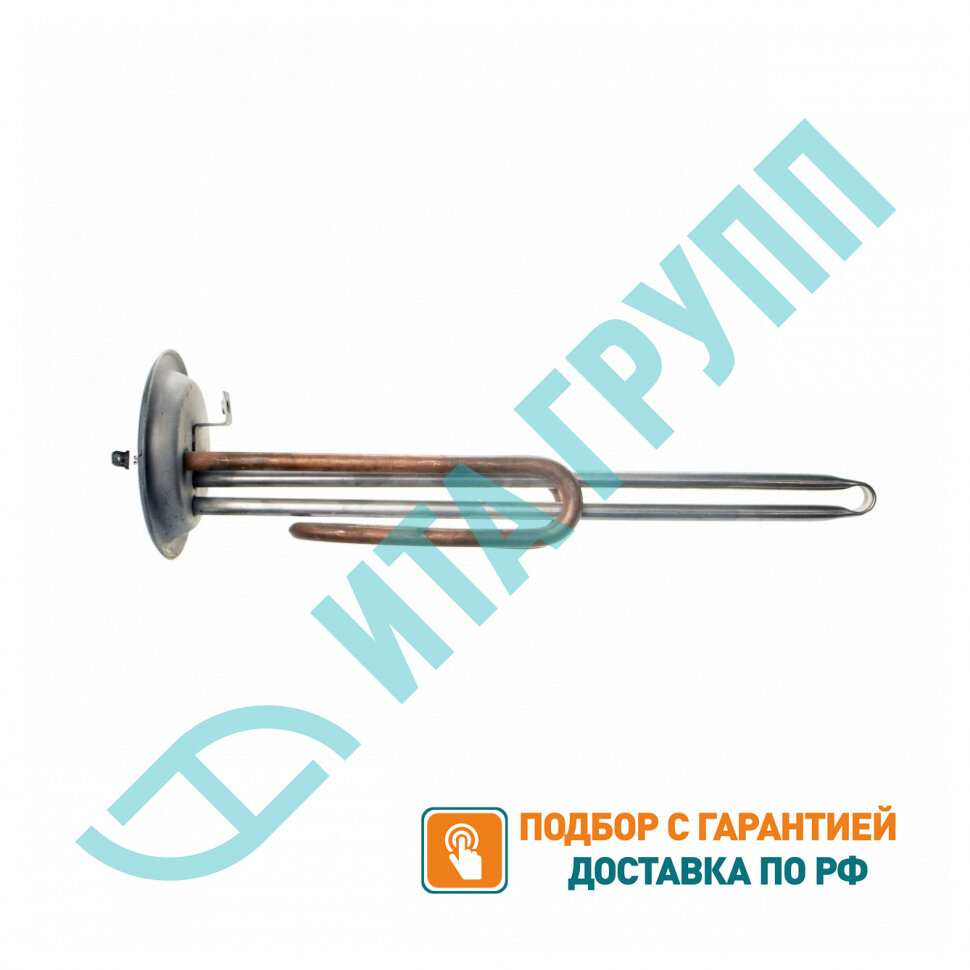 ТЭН 1,5кВт (1500Вт) RF для водонагревателя Electrolux, под анод М6, фланец 92 мм, 10081