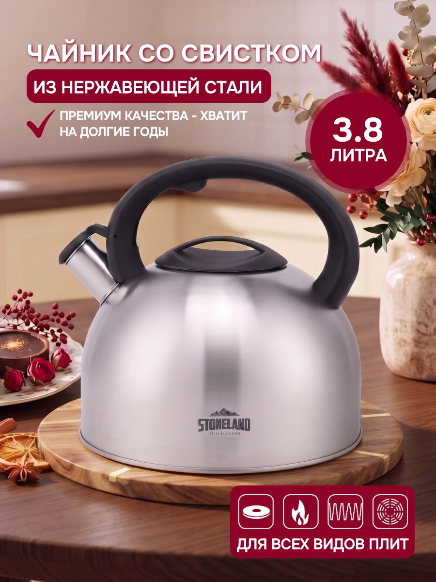 Чайник со свистком 3.8 л