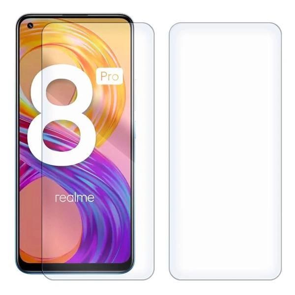 Комплект из 2-x защитных гибридных стекол Krutoff для Realme 8/8 Pro 4G