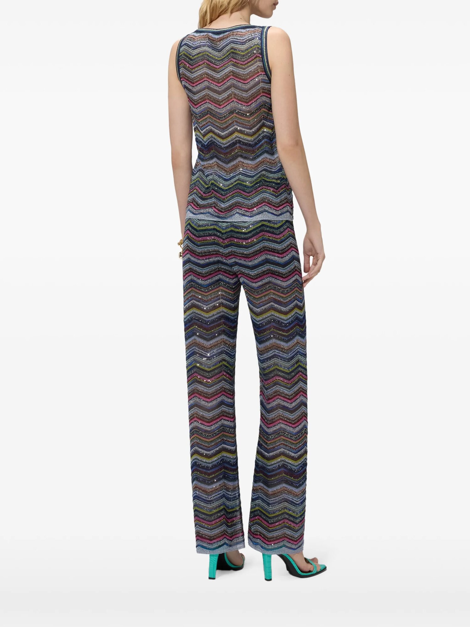 Топ Missoni Chevron, размер 42, синий — фото 1