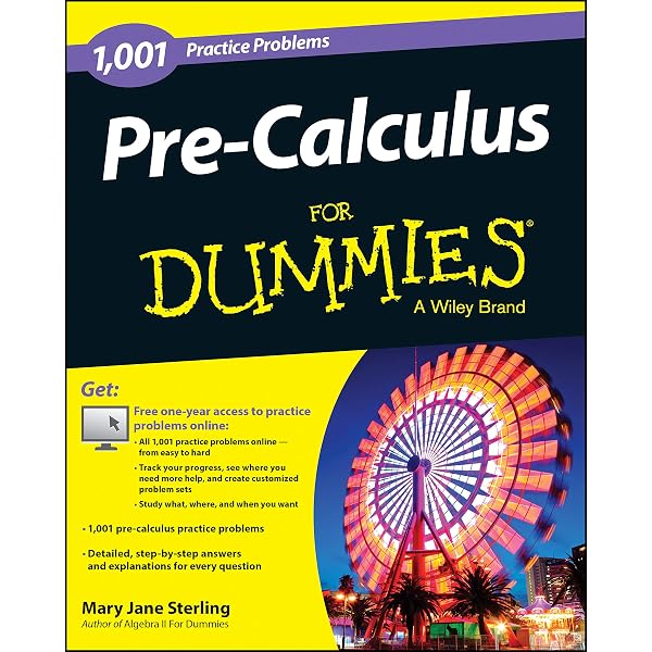 1,001 Pre-Calculus Practice Problems for Dummies，Reprinted paperback book