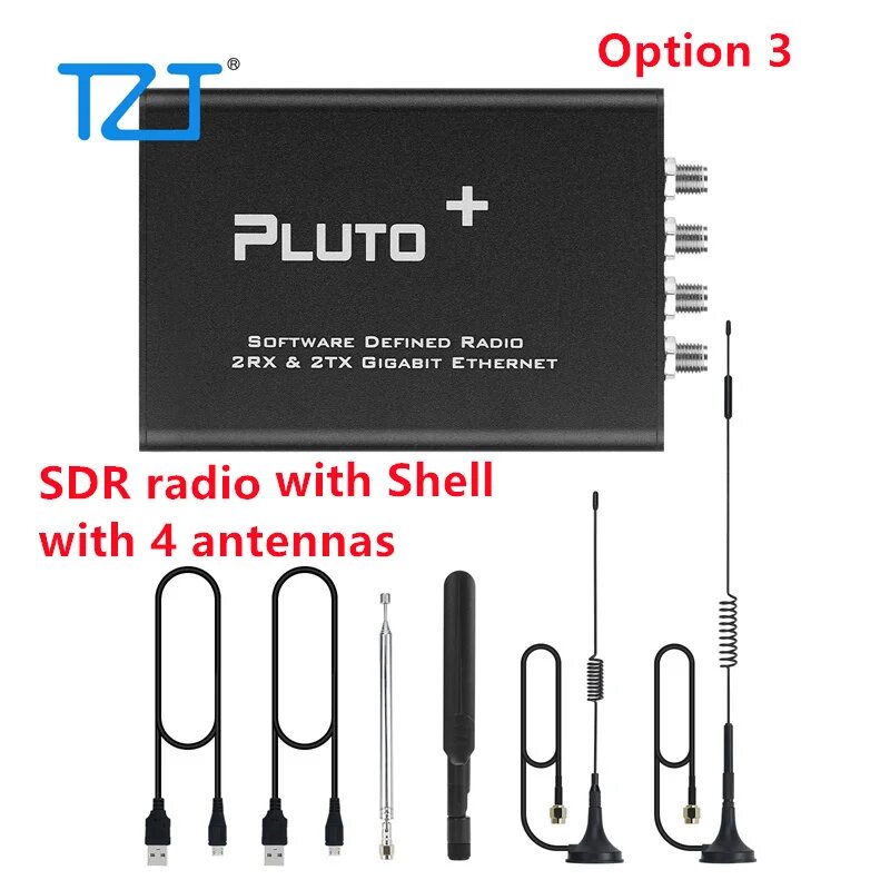 Радиоприемник-передатчик TZT PLUTO+ SDR AD9363 2T2R 70 МГц-6 ГГц Option 3