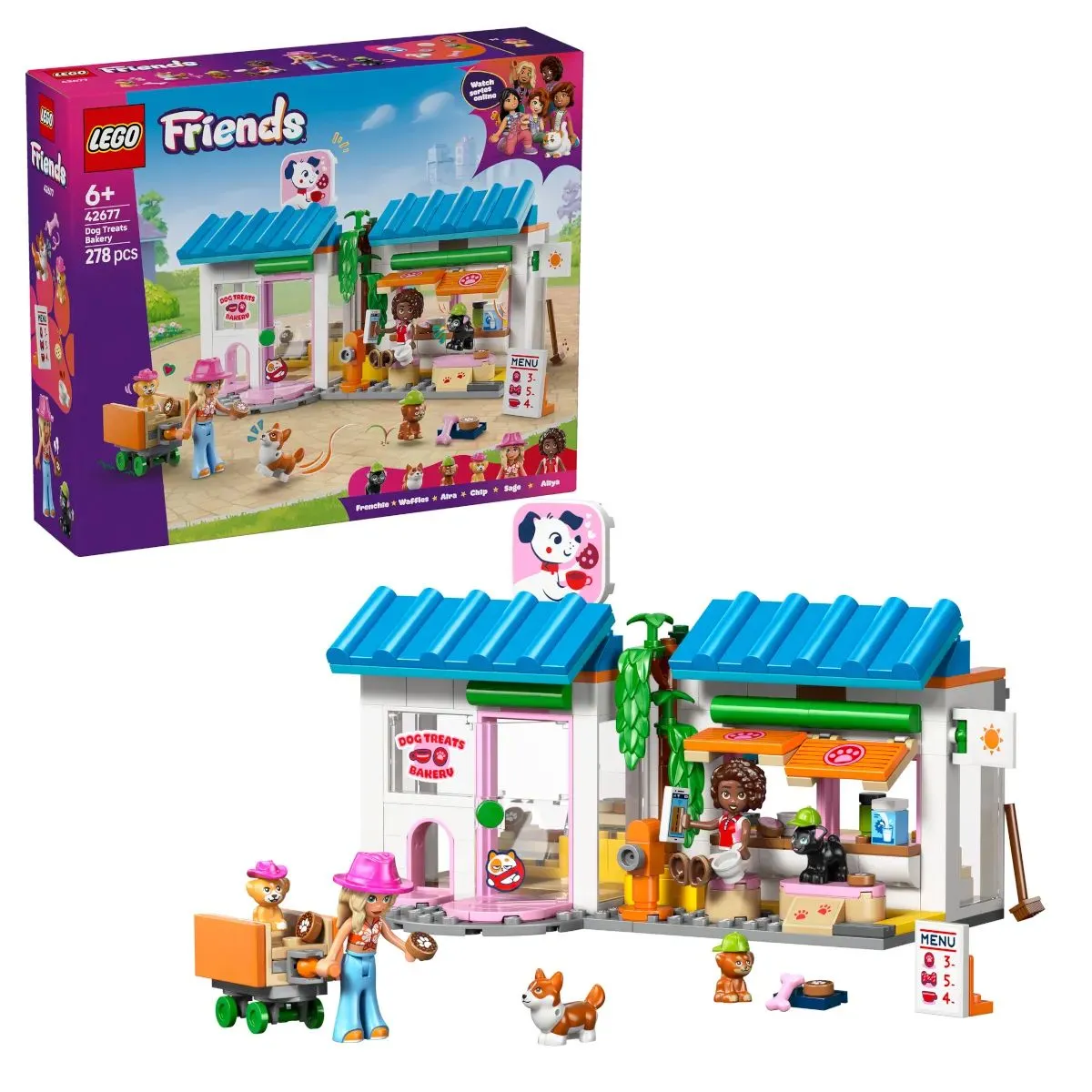 Конструктор LEGO Friends 42677 Кондитерская с лакомствами для собак, 278 дет.