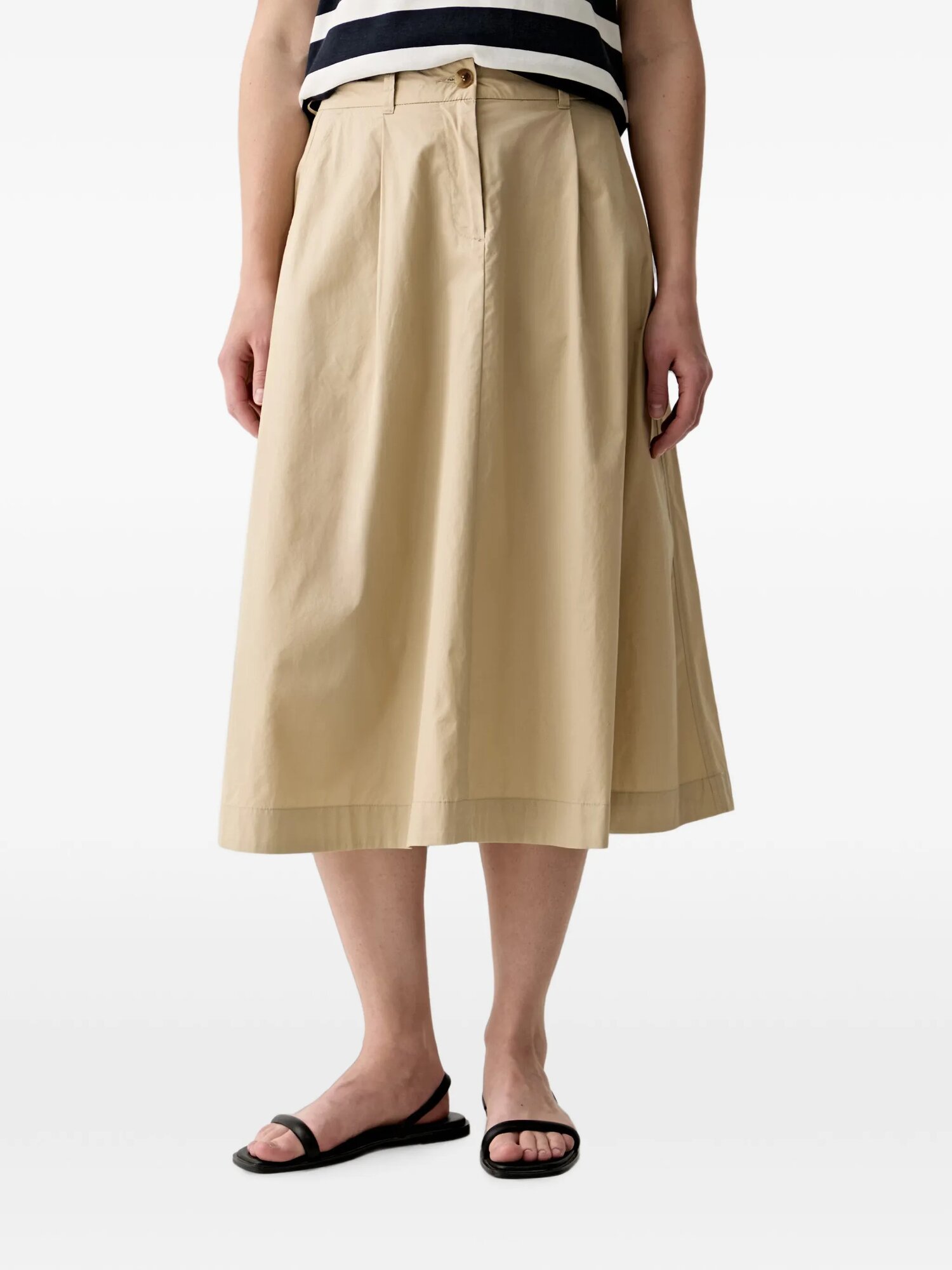 Юбка GANT Pleated A-line midi skirt
