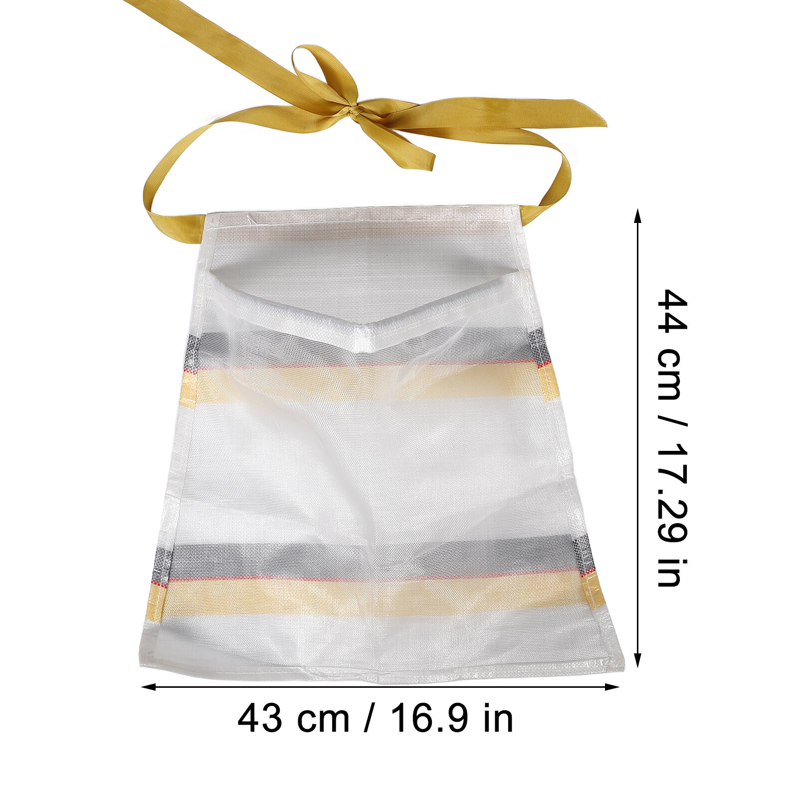 Апрон Для Сбора Ягод И Грибов Белый Размер 44.00X43.00X7.00Cm