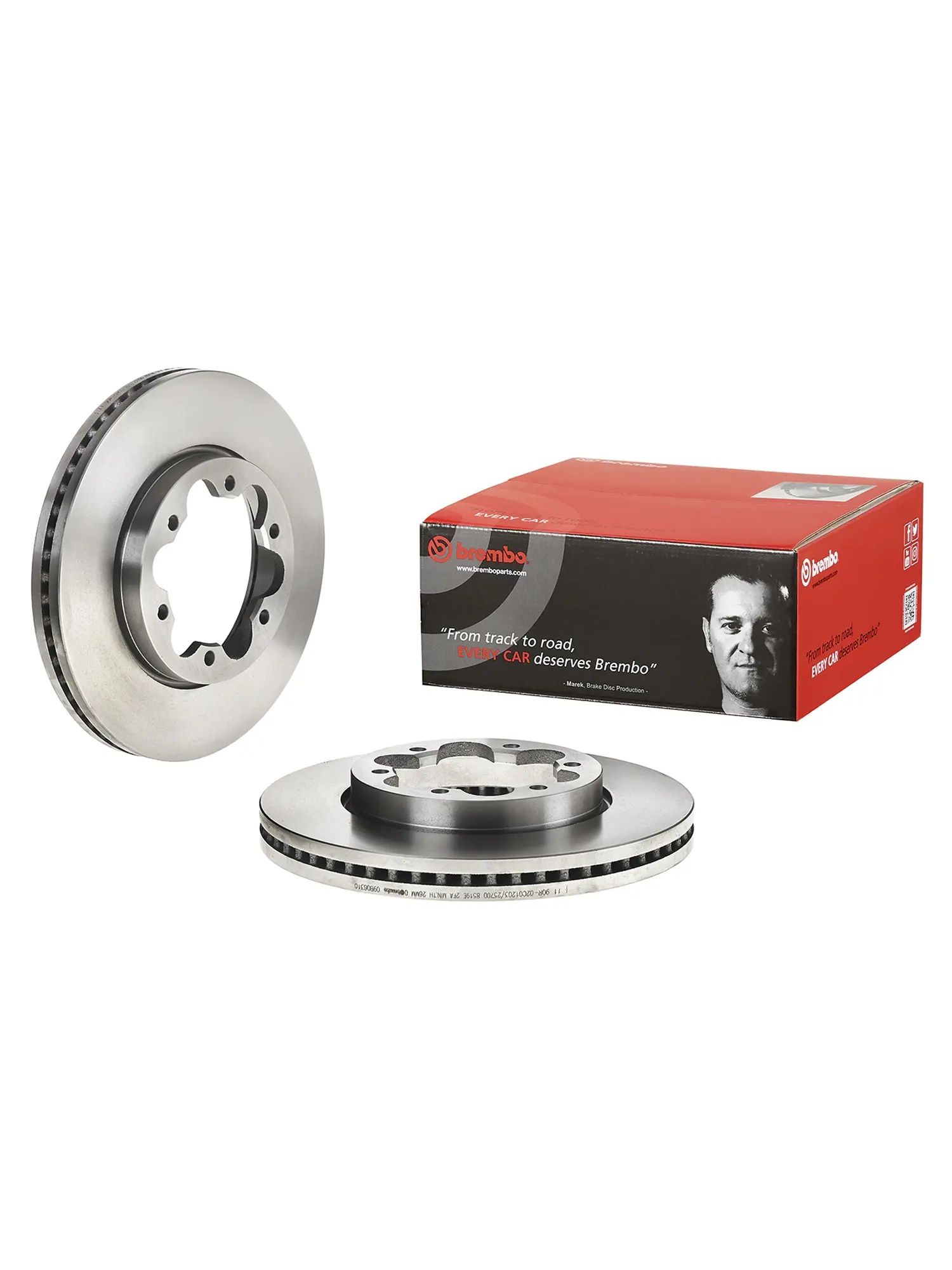 Диск тормозной вентилируемый передний BREMBO (09. B063.10) Prime Standard