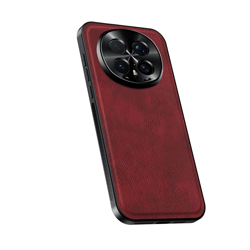 Роскошный Противоударный Чехол Из Искусственной Кожи С HONOR Magic7 Pro, Красный, Red