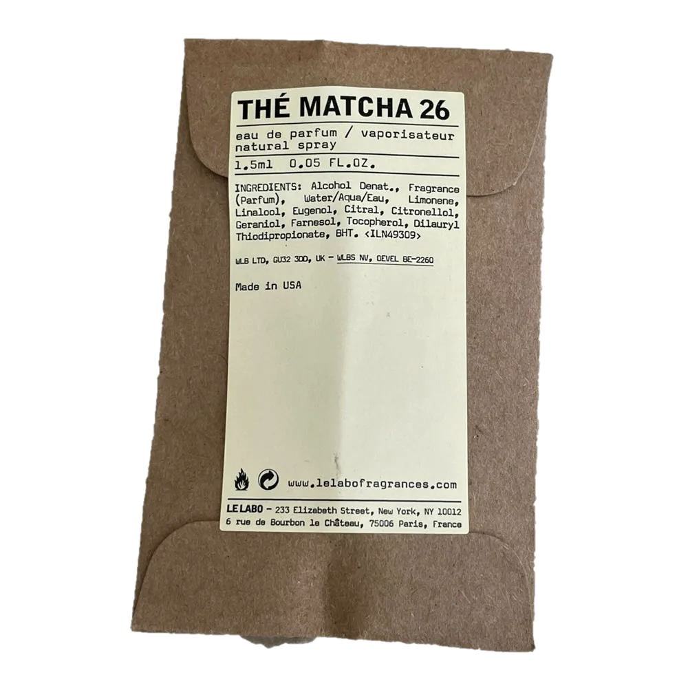 Миниатюра 0.75 мл Ле Лабо Матча 26 - парфюмерная вода Le Labo The Matcha 26 для мужчин и женщин
