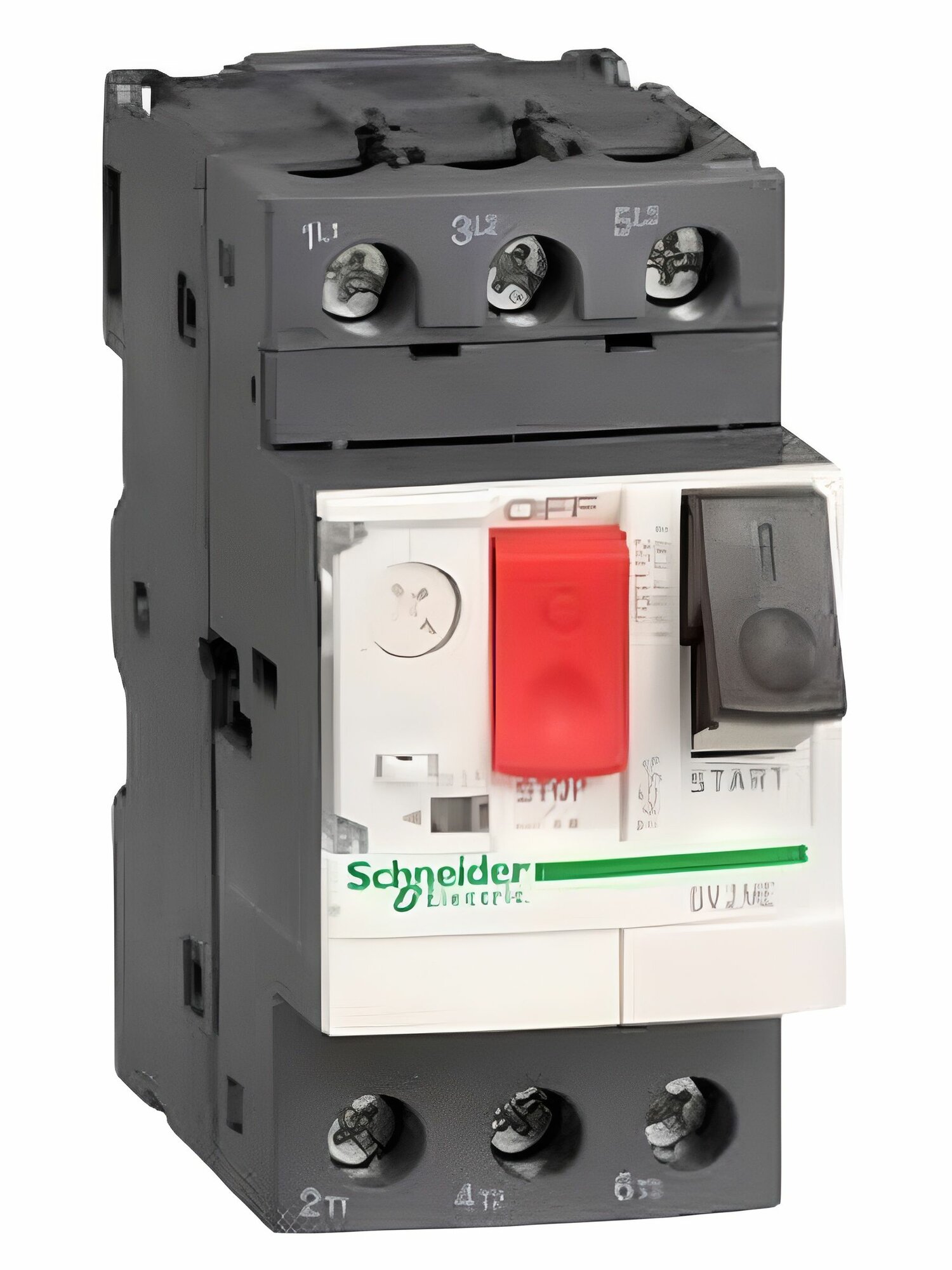 GV2ME08 Schneider Electric, Автоматический выключатель защиты двигателя 2.5-4А, Iкз-74А, Icu100kA.