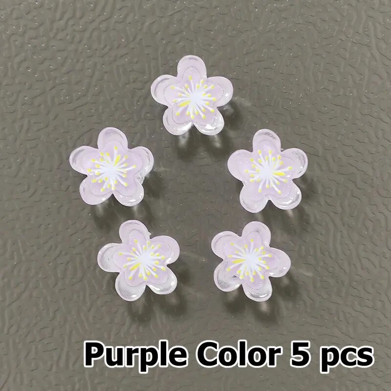 Магниты на холодильник цветы 5 шт. Purple 5pcs