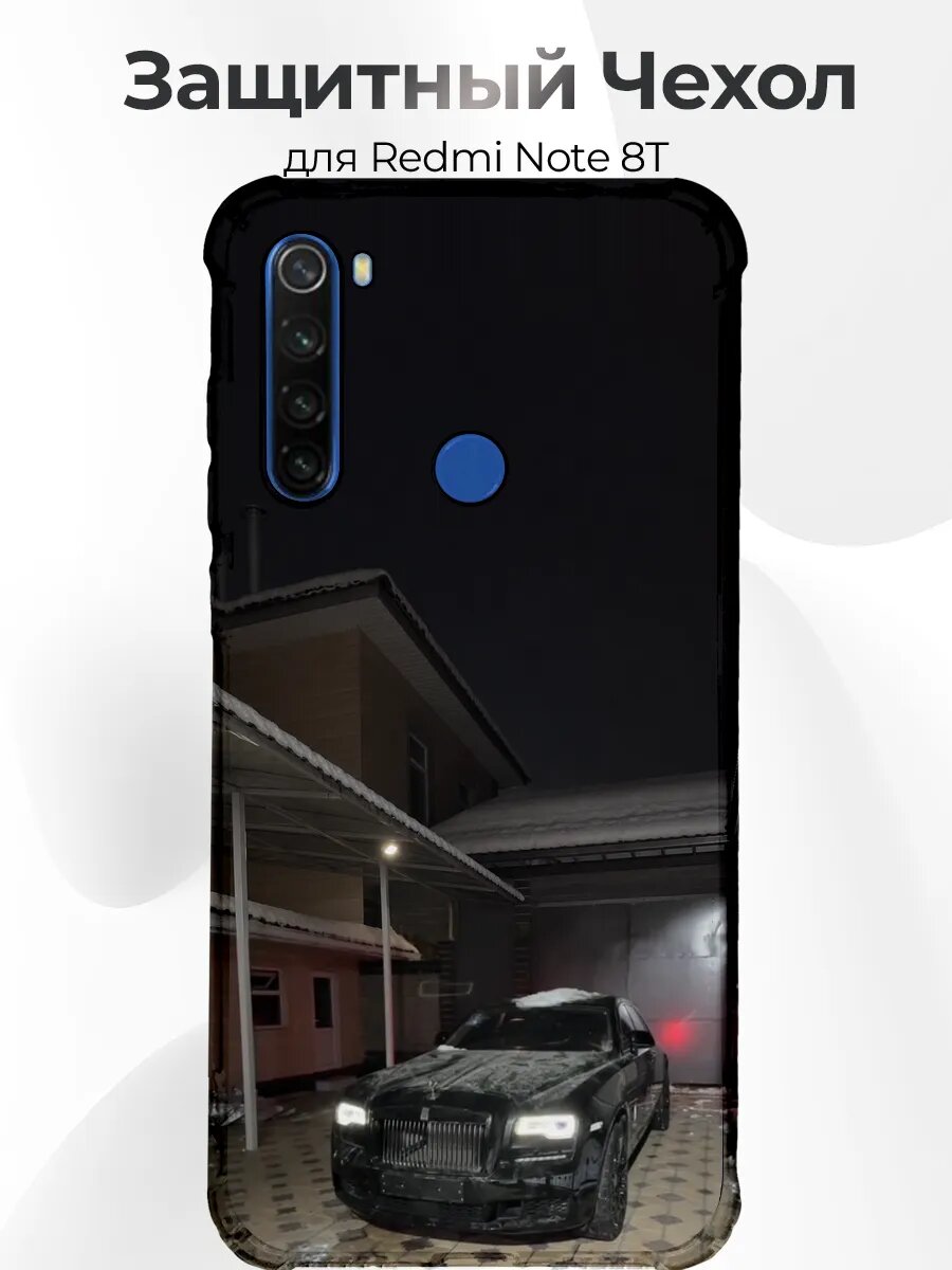 Чехол с принтом Redmi Note 8T Rolls-Royce Ghost зимой