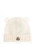 Шапка Moncler для девочек, размер XXS, белый