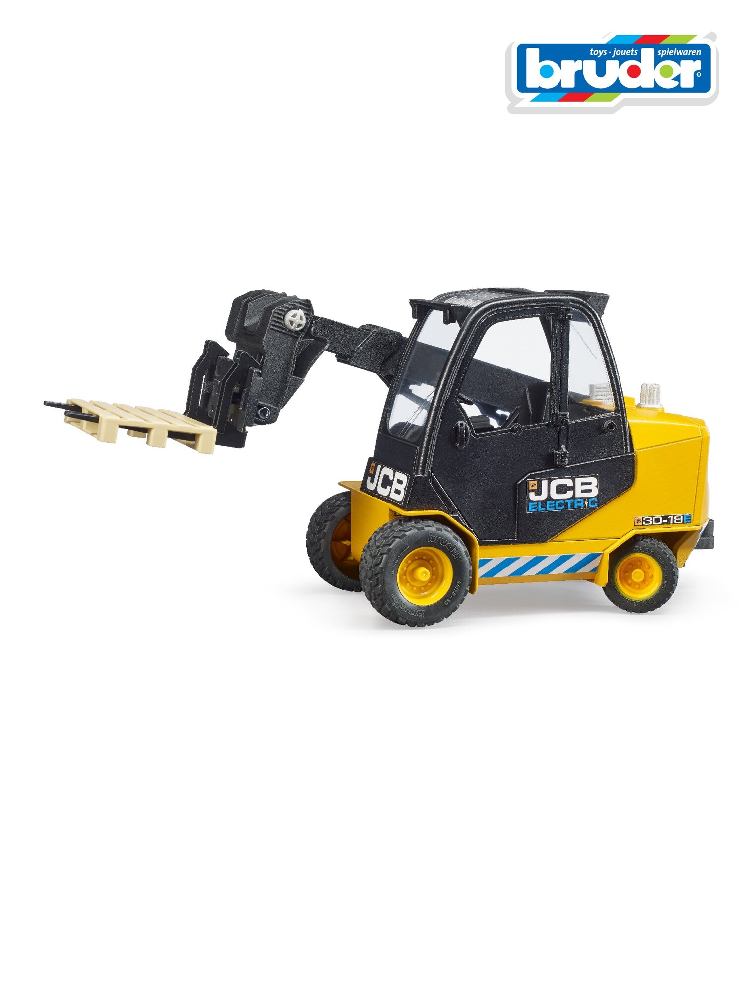 Погрузчик Bruder JCB с паллетой