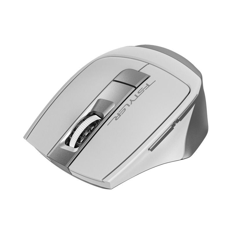 Компьютерная мышь A4Tech "Fstyler", серо-белая, 2000 dpi, беспроводная, Bluetooth, Radio (FB35S USB ICY WHITE)