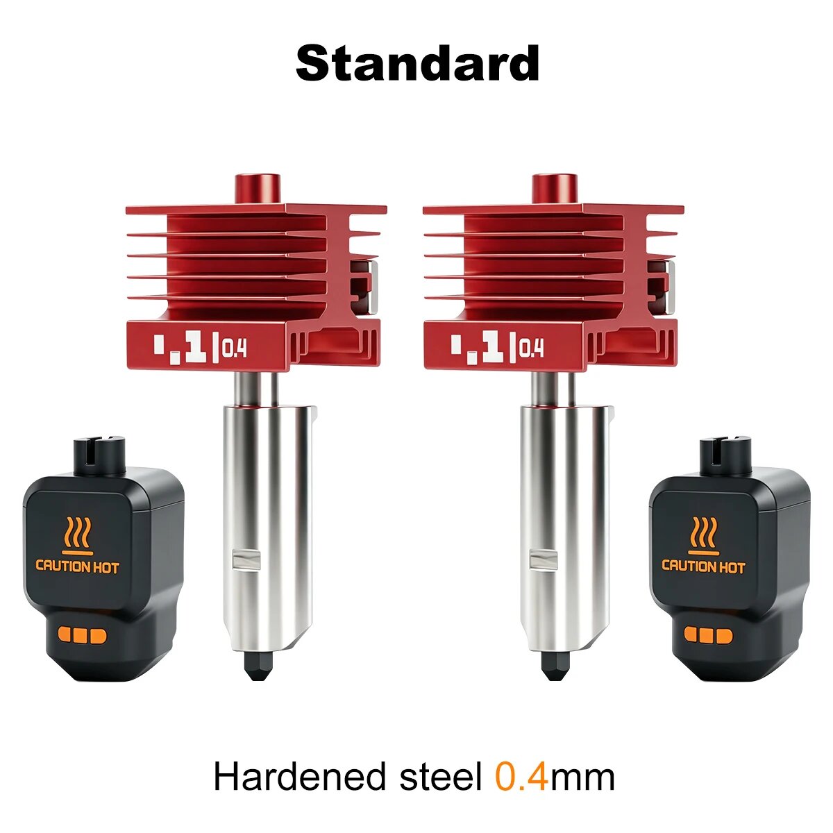 Комплект сопел для Hotend Bambu Lab H2S H2D For H2D H2S H2C, 2pcs 0.4mm Red