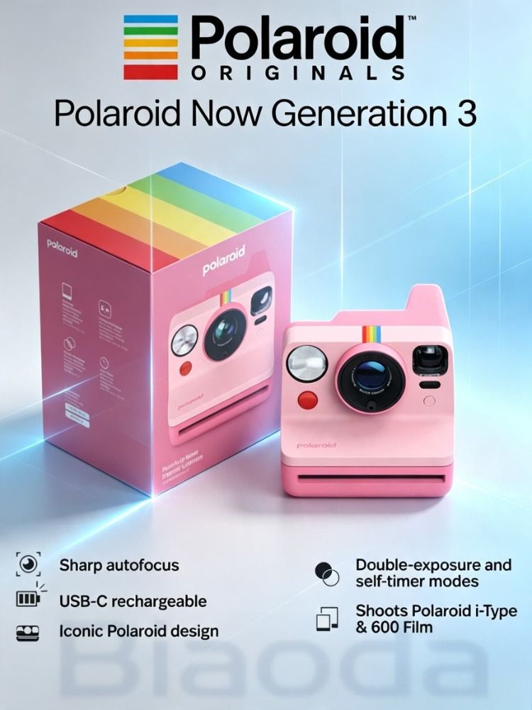 Polaroid Now Мгновенная камера i-Type 3-го поколения