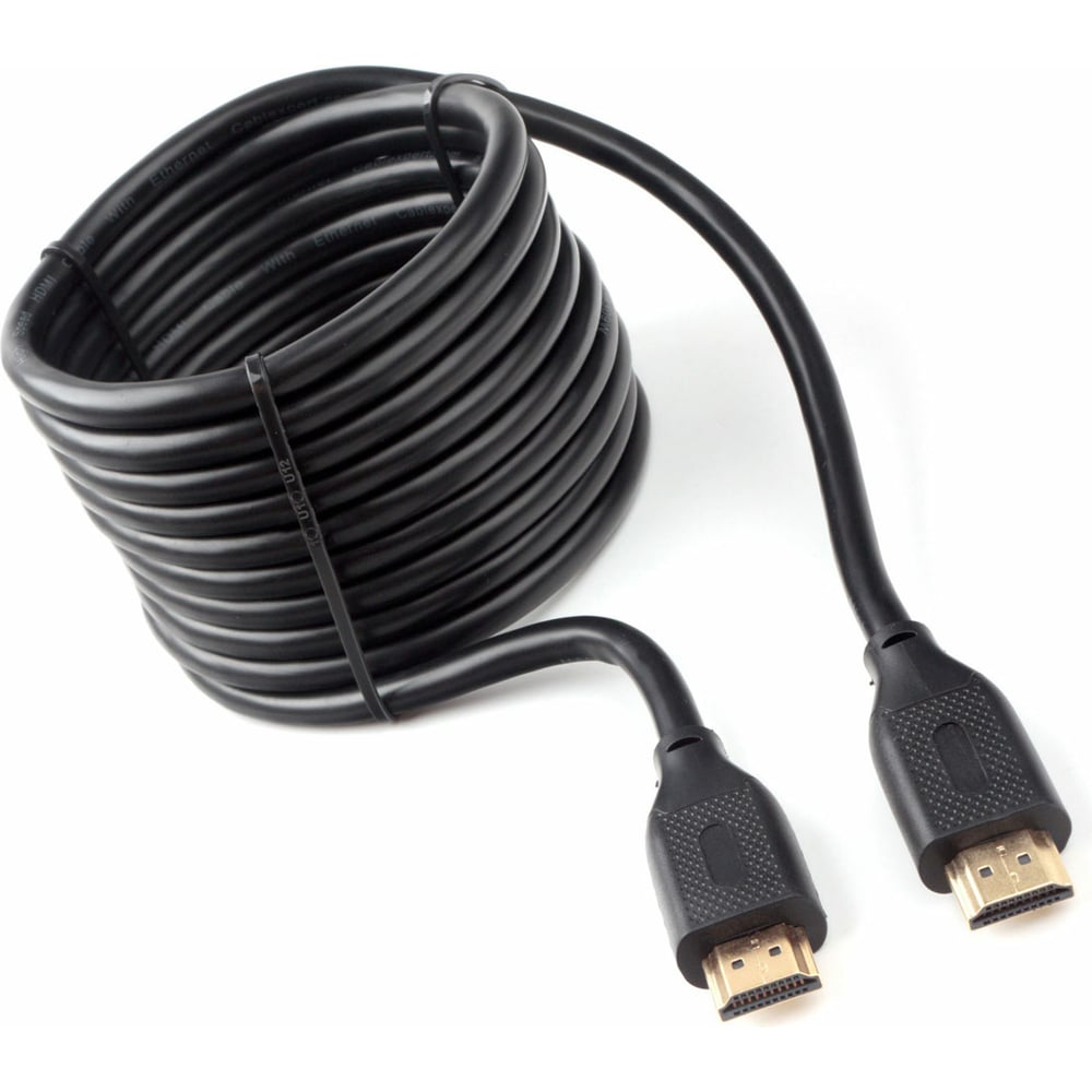Кабель HDMI Cablexpert 3м, v2.1, 8K, 19M/19M, медь, позол. разъемы, экран, черный, пакет CC-HDMI8K-3M
