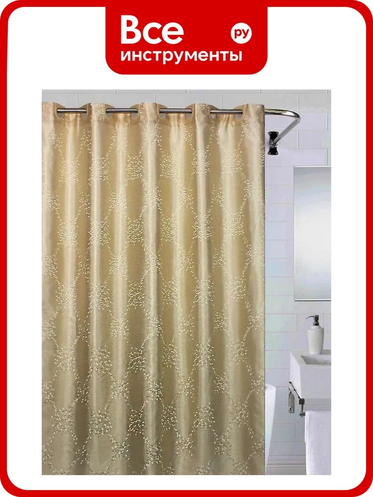 Штора для ванной комнаты Bath Plus 180х200 Light Coffee AE1206-2 LC1206-2