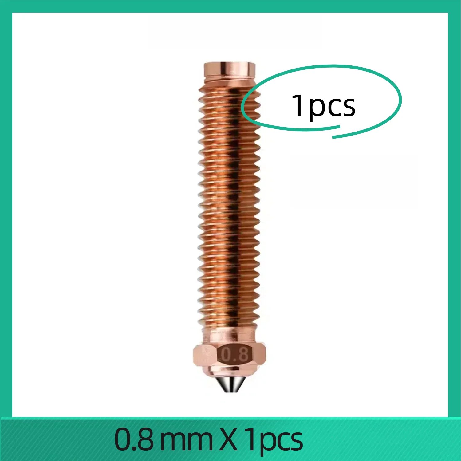 Биметаллическая форсунка LIXIU 0.8mm 1pcs для ELEGOO OrangeStorm Giga