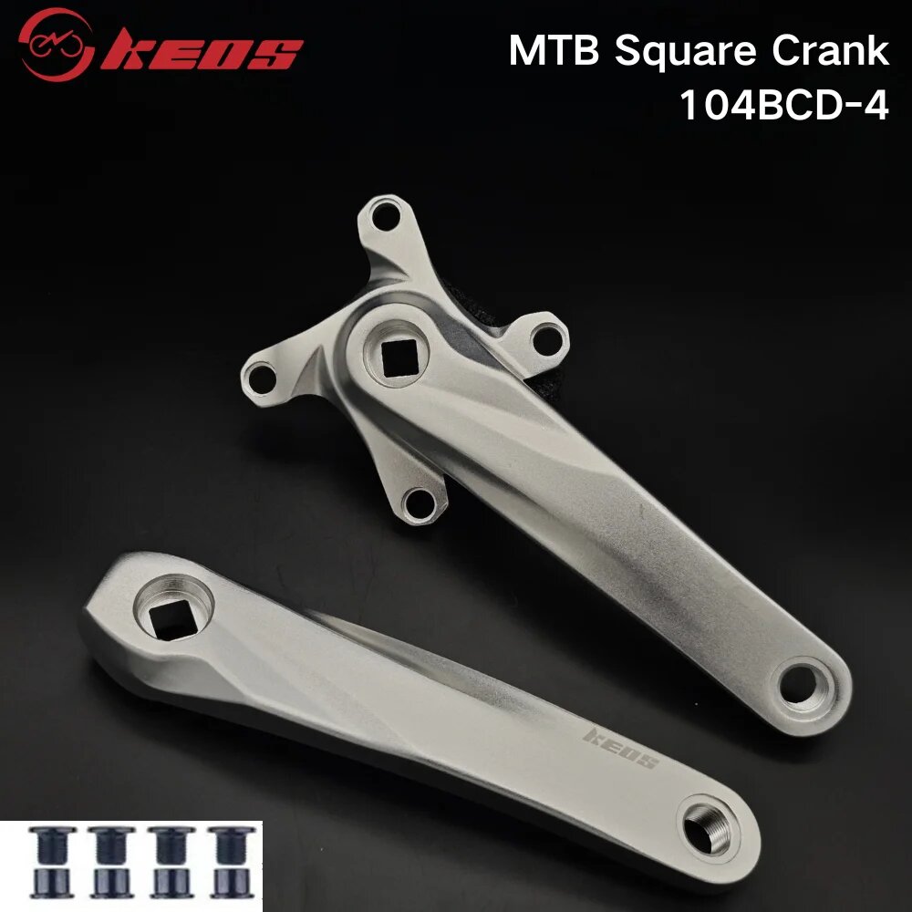 Шатуны KEOS MTB 104BCD Square, silver crank