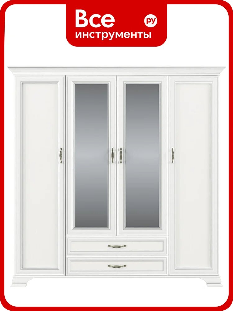 Шкаф Anrex 4D2S Z, Тиффани, цвет вудлайн кремовый 648216
