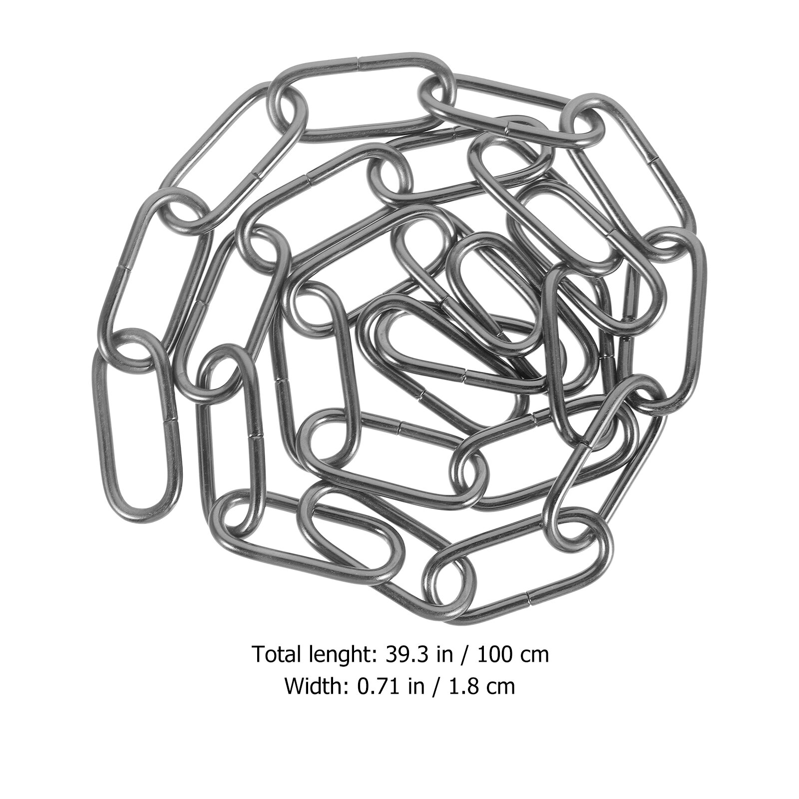Цепочка Для Подвесных Люстр Из Металла Чёрного Цвета 100.00X1.80X0.30Cm