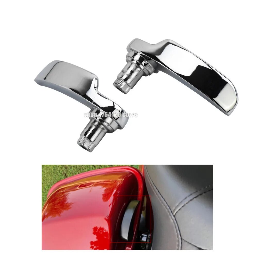 Сумка для седла с защелкой, подходит для Harley Touring Road King Street Glide chrome Lid Lifter