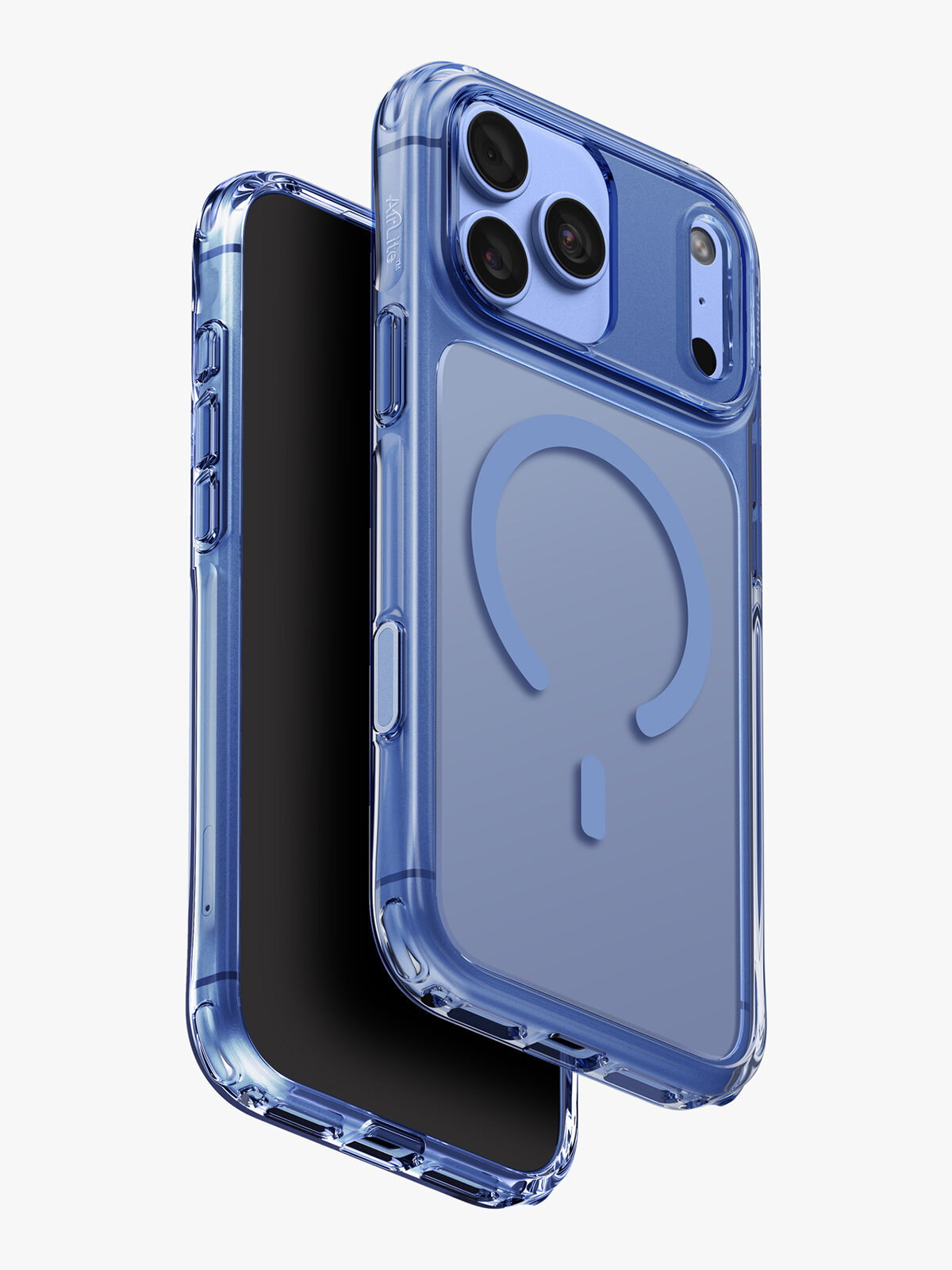 Чехол Uniq на iPhone 18 Pro Max/17 Pro Max, LifePro Xtreme с магнитами MagSafe, с защитой углов и камеры, голубой