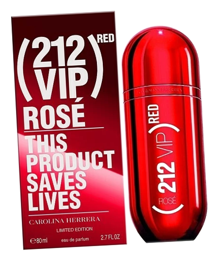 212 Vip Rose Red Carolina Herrera 80 мл парфюм для женщин / Каролина Херрера Красная Роза