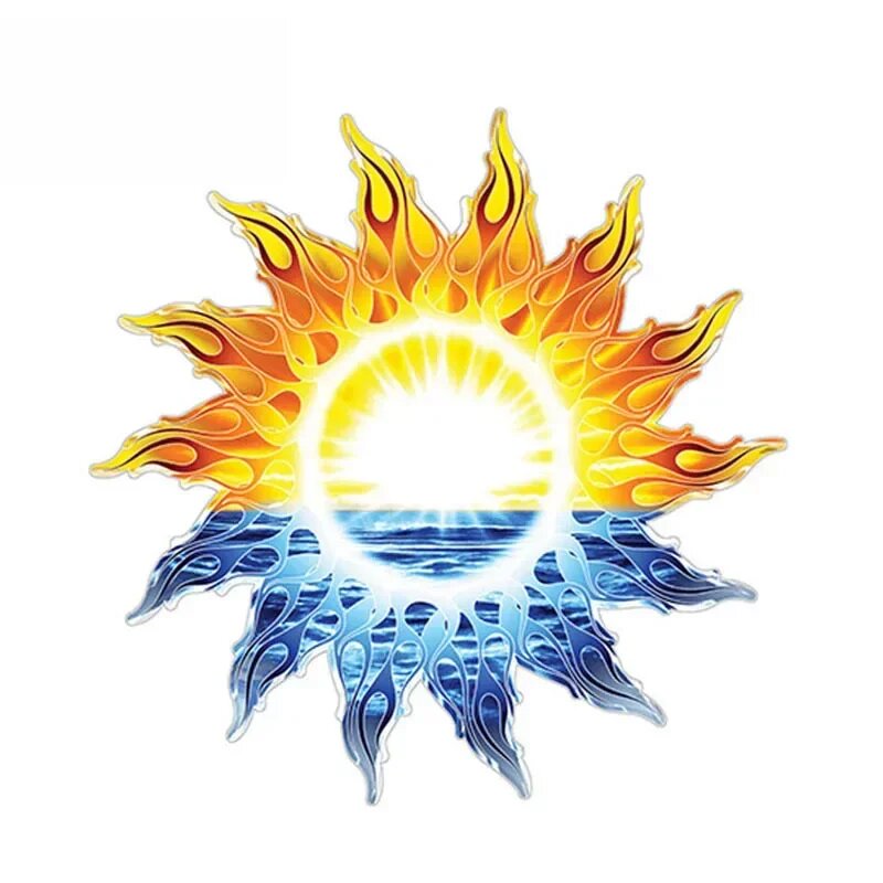 Личность Tribal Sun Ocean тропическая графическая наклейка на автомобиль для автофургона 25cm