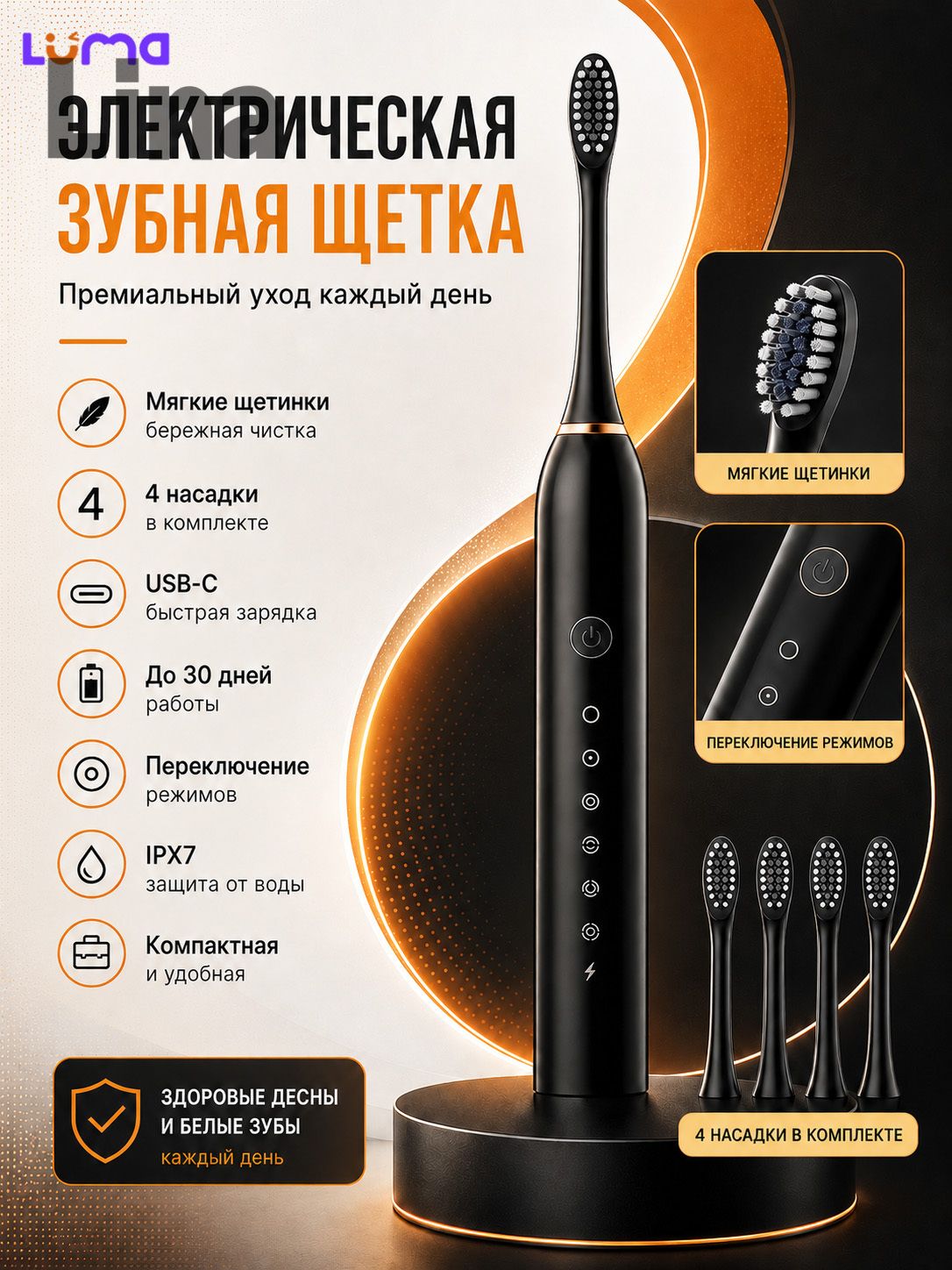 Электрическая зубная щетка